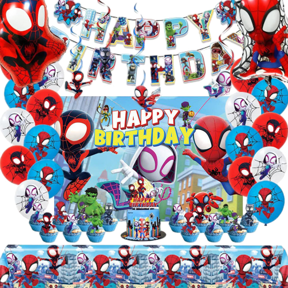 Spidey and His Amazing Friends Birthday Decorations, Party Supplies Se ...